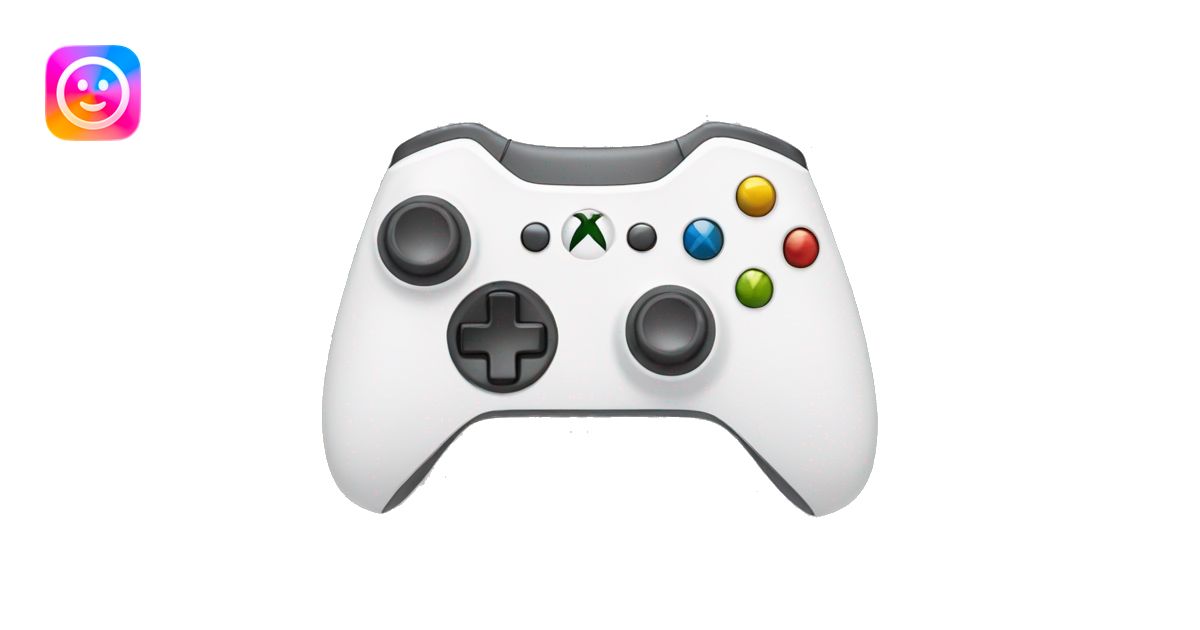 Xbox controller with cool emoji holding it emoji | AI Emoji Generator