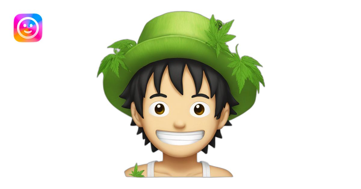 weed joint luffy emoji | AI Emoji Generator