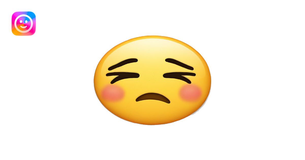 exhausted sad kiss emoji face emoji | AI Emoji Generator