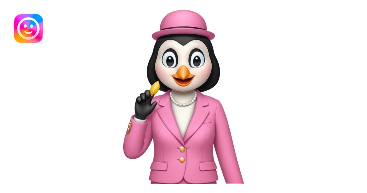 pingu mother wearing the pink chanel suit the Jackie kenddy wore emoji ...