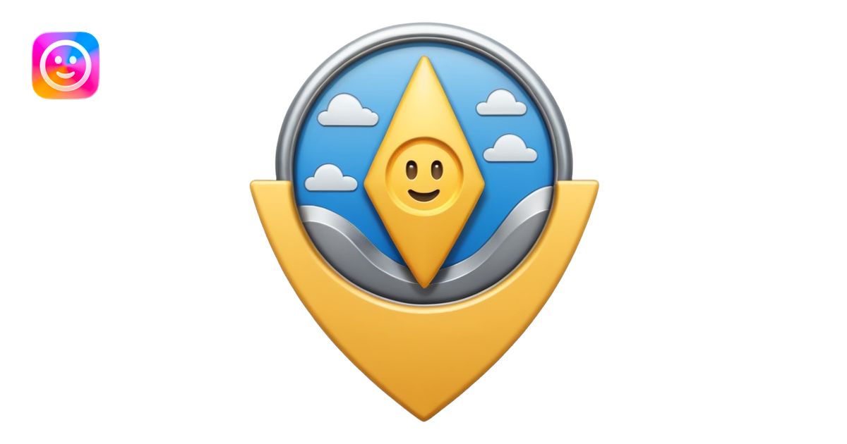 Maps pin normal without any picture emoji | AI Emoji Generator