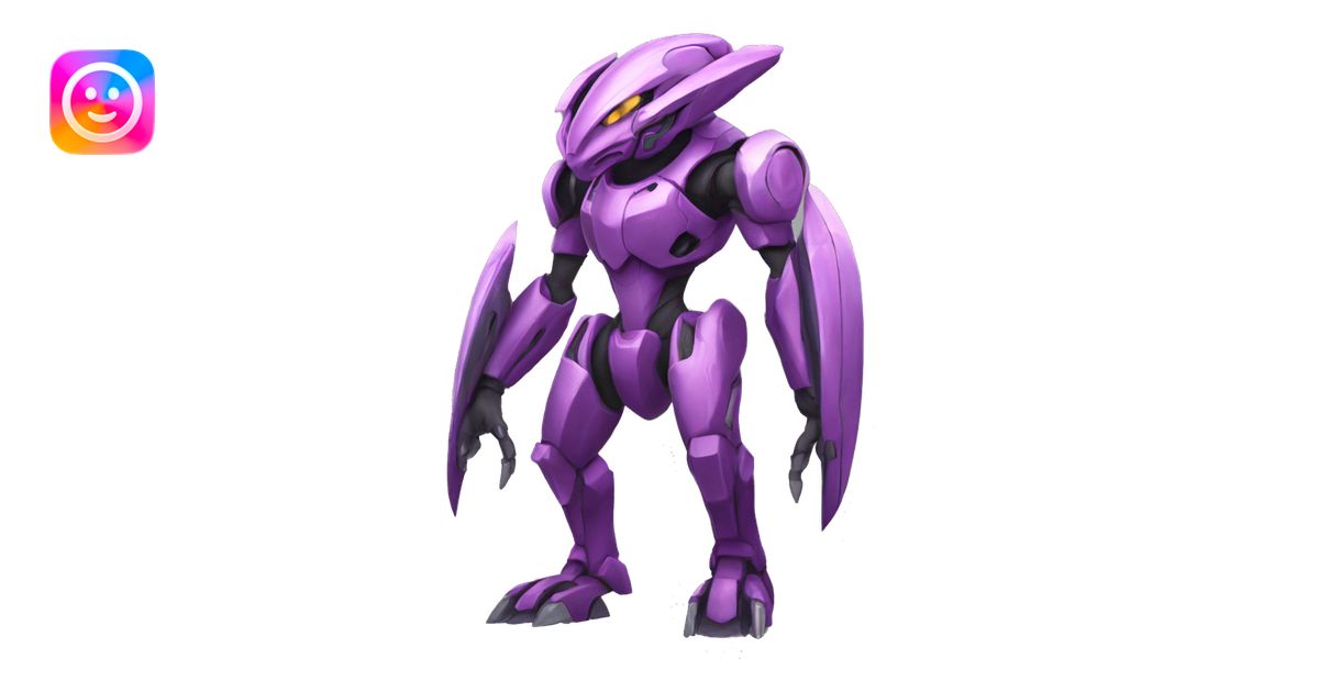 a Genesect-Raptor-Fakémon—hybrid with a futuristic visor-helmet full ...
