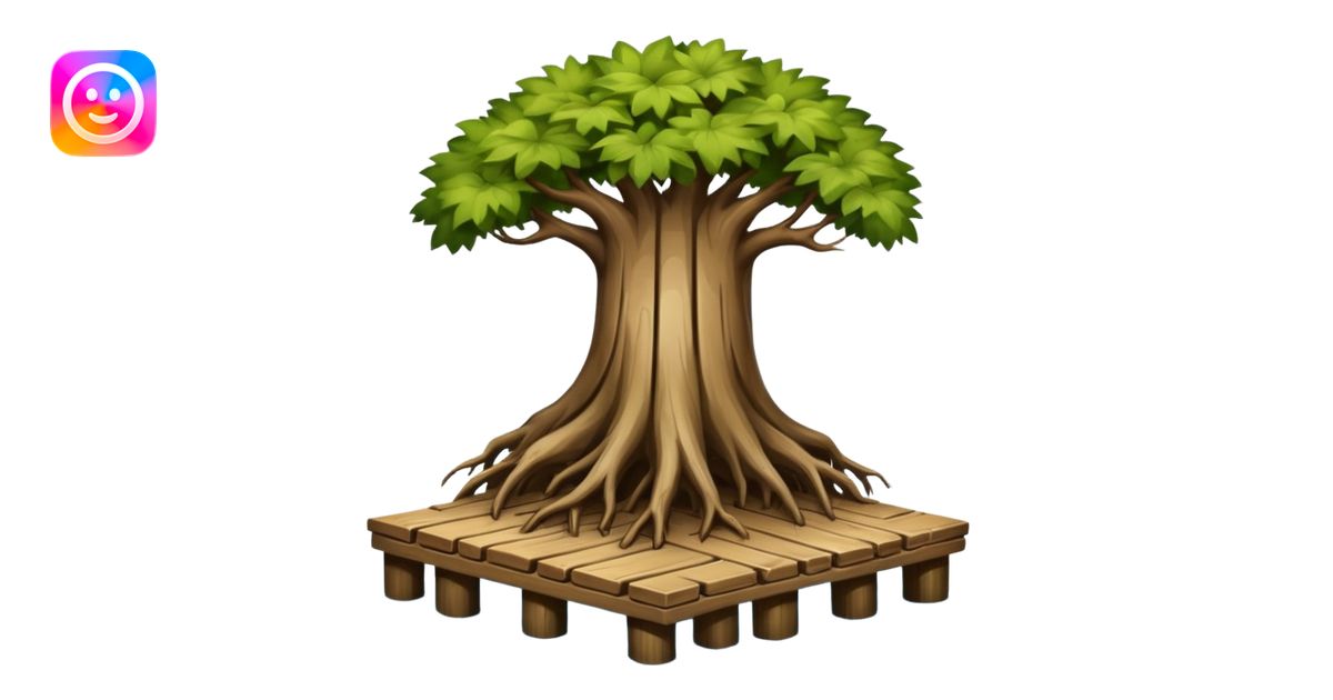 dock with deep roots emoji | AI Emoji Generator