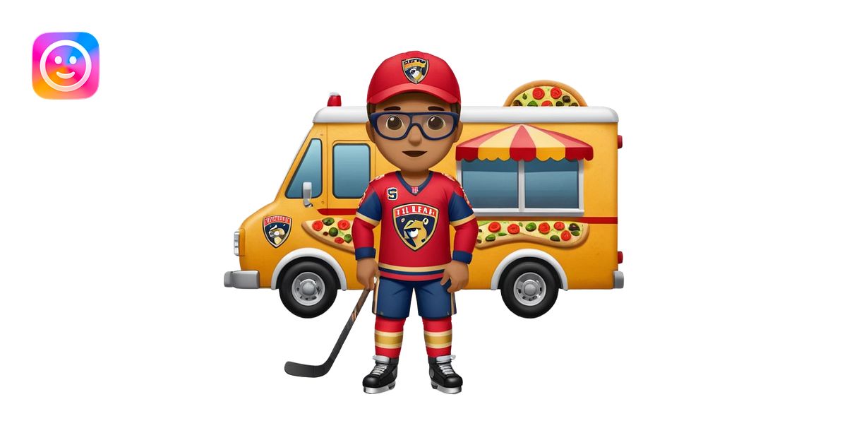 The galaxy with a with a Florida Panthers player With a taco truck and ...