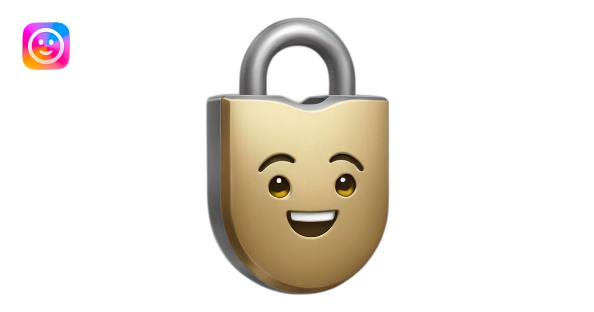 Laughing padlock emoji | AI Emoji Generator