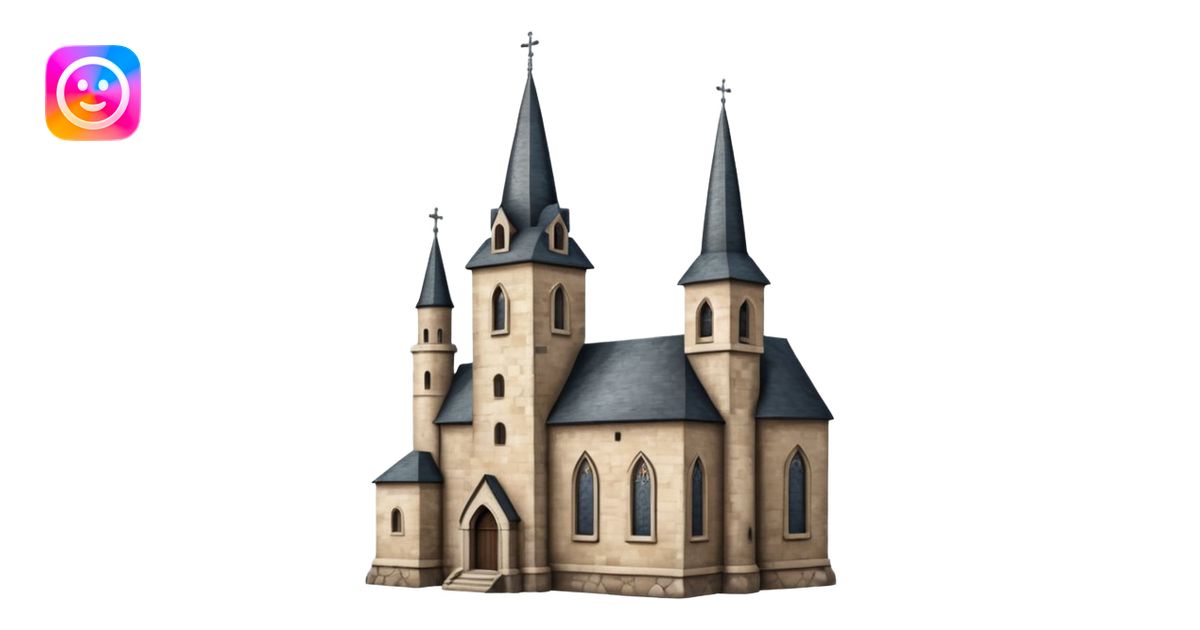church with turret castle spire emoji | AI Emoji Generator