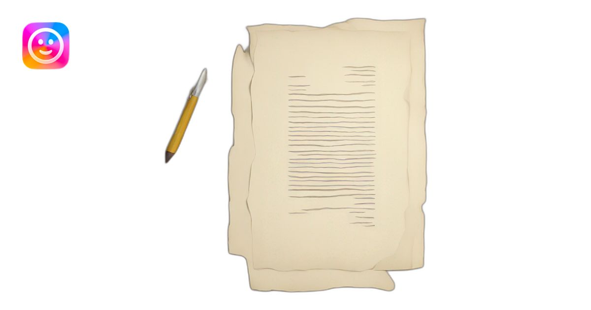contract-paper emoji | AI Emoji Generator