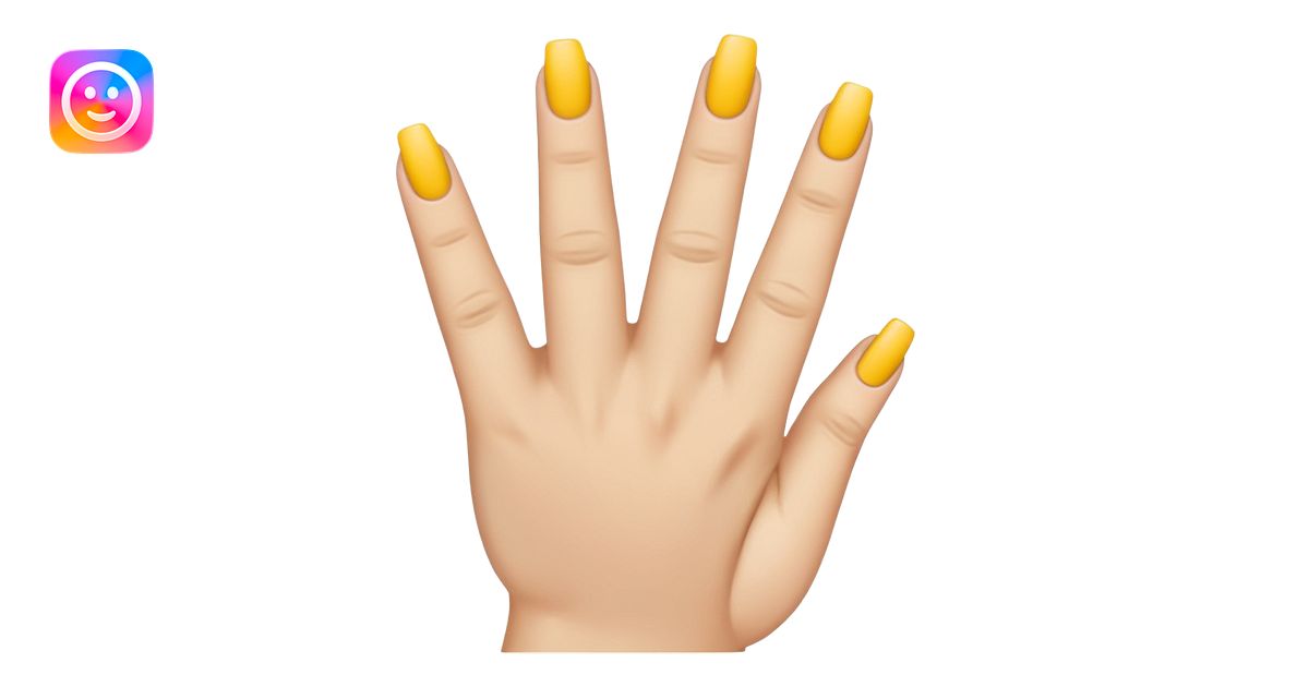 one finger nail art emoji | AI Emoji Generator