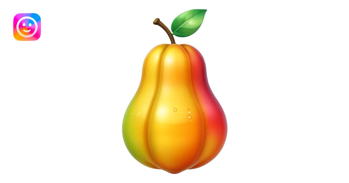 Translucent fruit, glass style, 3D, shiny, see through emoji | AI Emoji ...