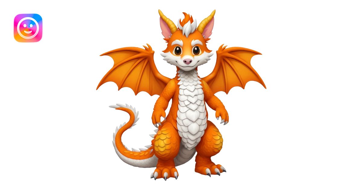 Dutch-Angel-Dragon-Grem2-Fursuit, full body emoji | AI Emoji Generator