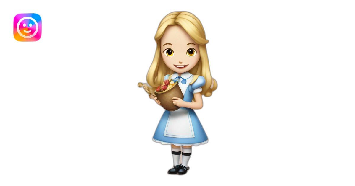 Alice in wonderland emoji | AI Emoji Generator