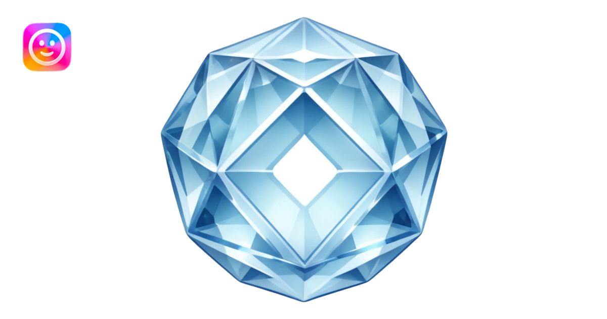generate beautiful white crystal capital i emoji | AI Emoji Generator