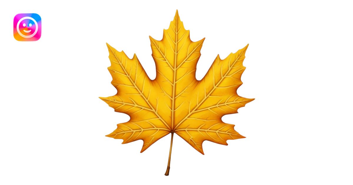 yellow maple leave emoji | AI Emoji Generator