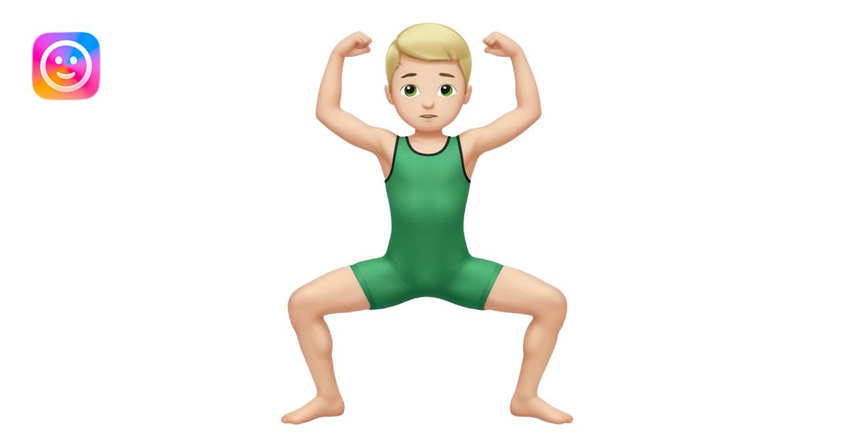 Little boy in a green sleeveless u-neck legless leotard flexing his ...