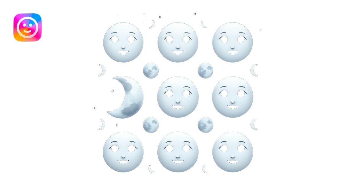 phases of the moon emoji | AI Emoji Generator
