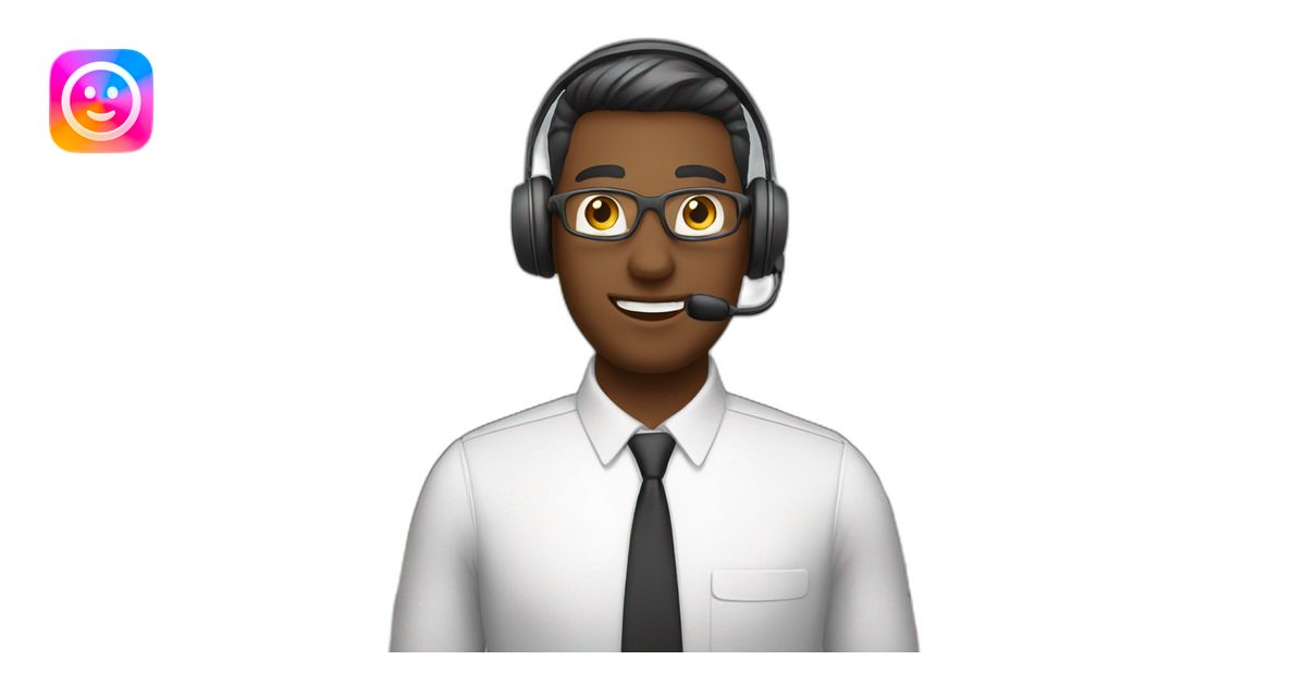 customer service man with headset X emoji too ho emoji | AI Emoji Generator
