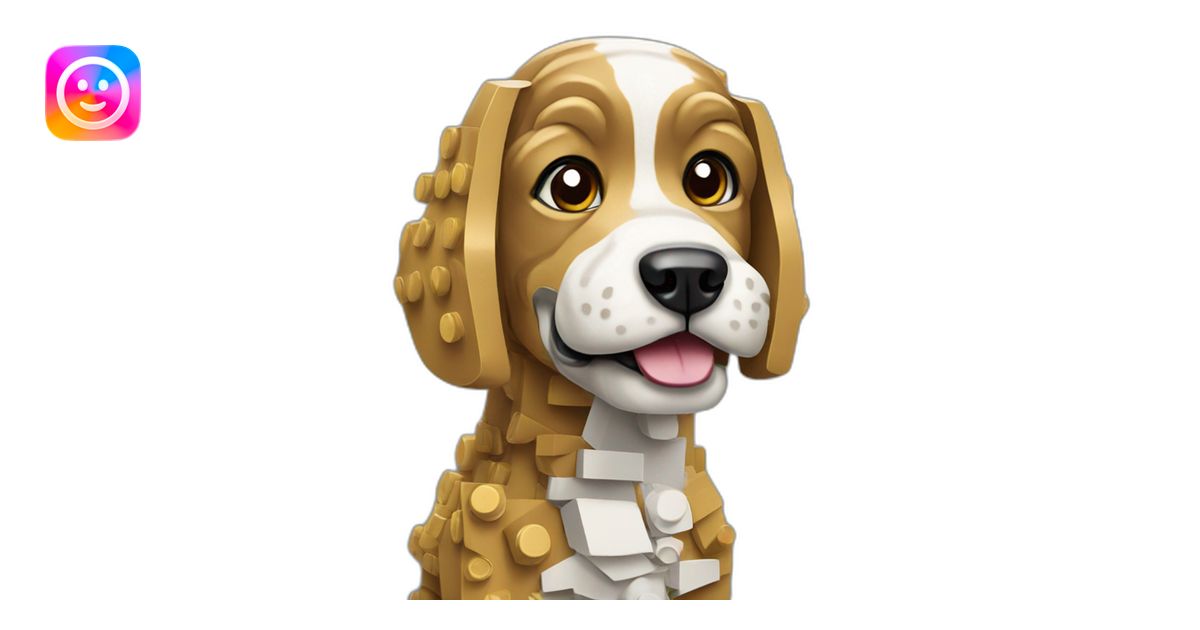 A dog made of legos emoji | AI Emoji Generator