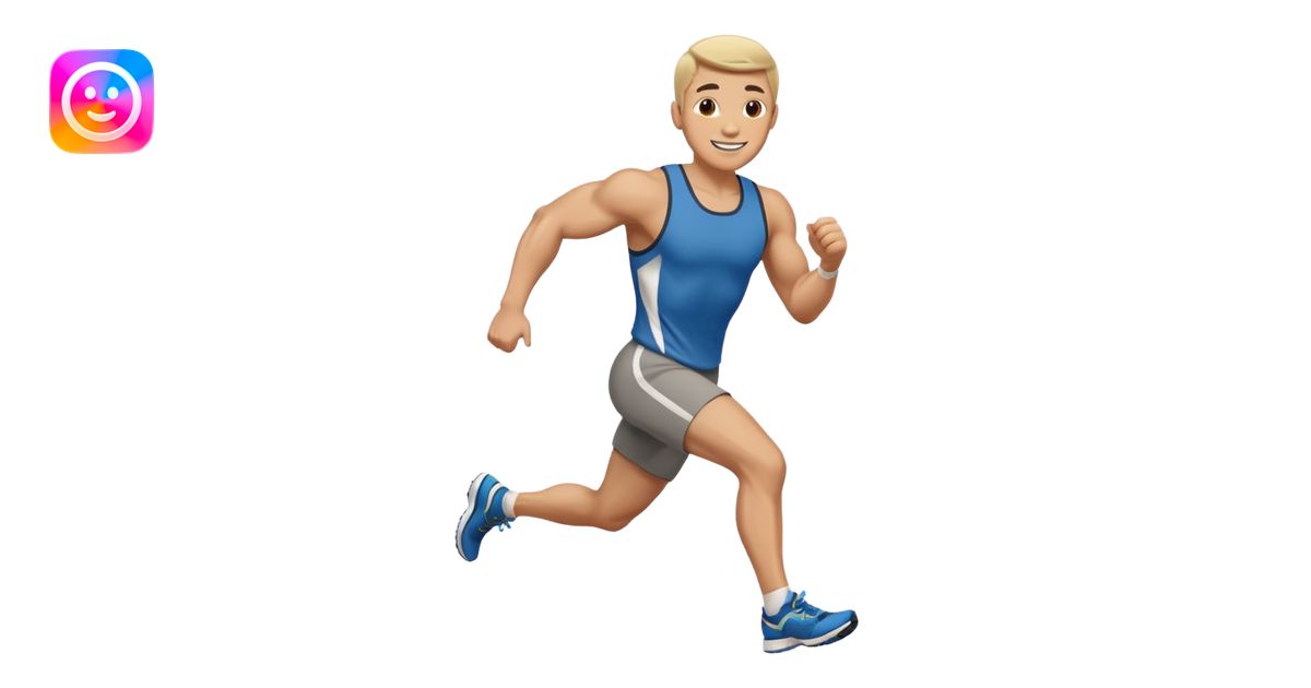 running emoji runner emoji person running emoji emoji | AI Emoji Generator