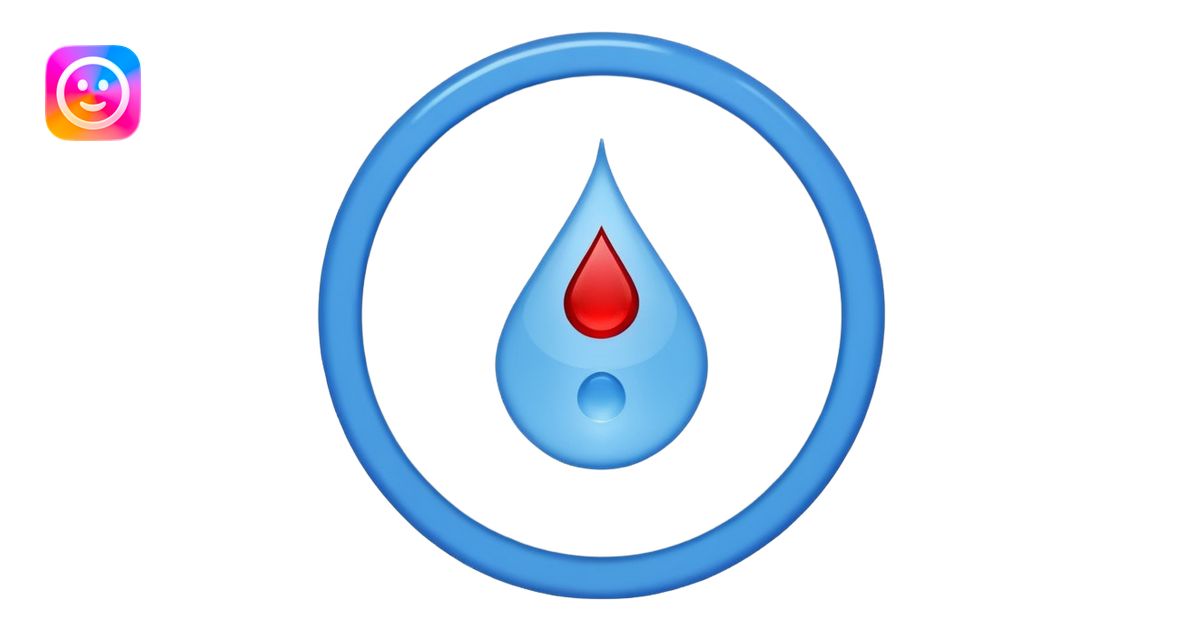 Modern and clean diabetes awareness symbol with blue circle and blood ...