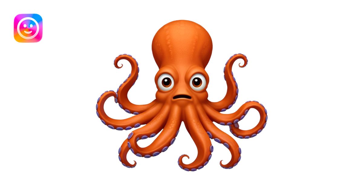 Octopus from finding Nemo emoji | AI Emoji Generator