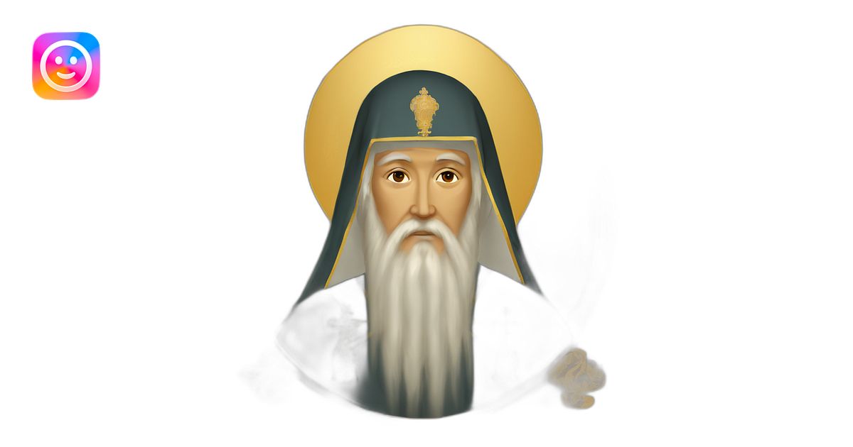 Orthodox Icon byzantin seraphim sarov emoji | AI Emoji Generator