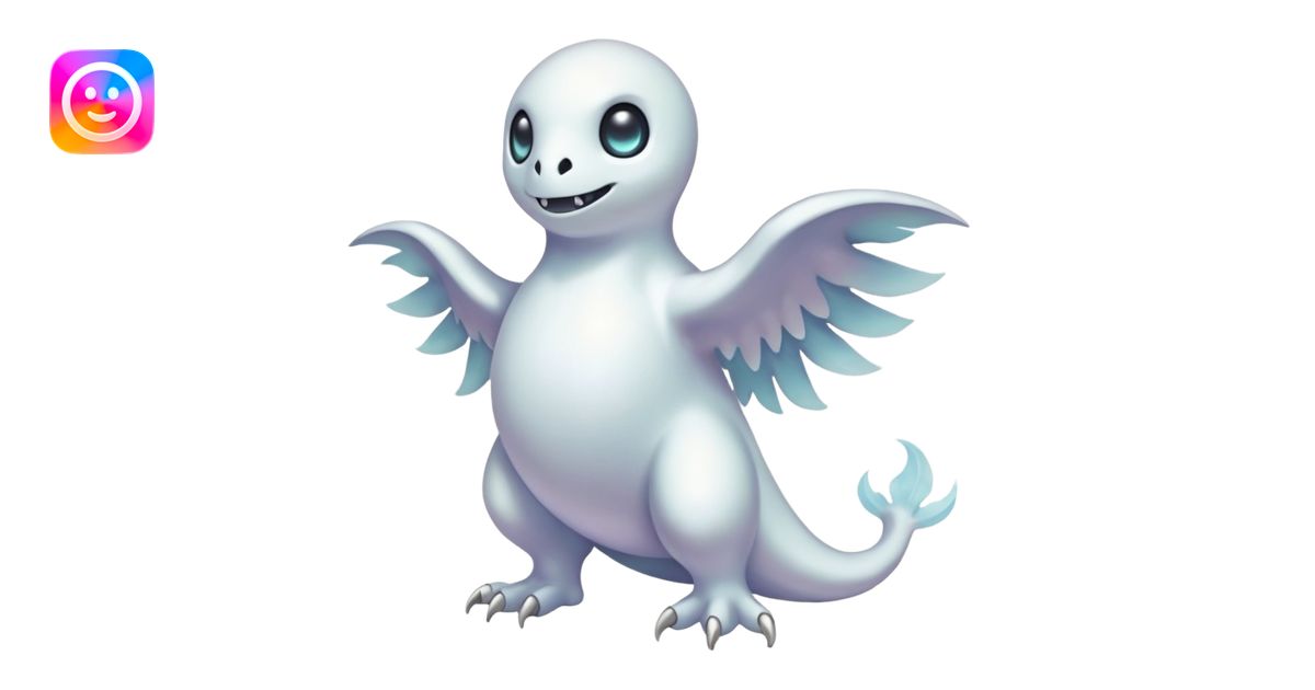 Pearlescent White Ghost-Soft Glimmer-Veined Pokémon-Fakémon-Digimon ...