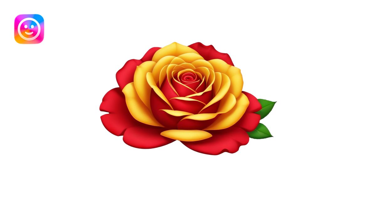 Sunshine with rose emoji | AI Emoji Generator
