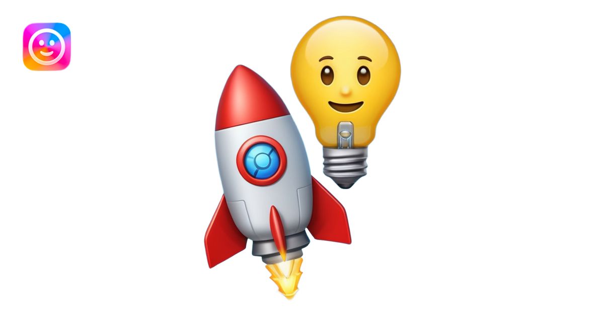 An emoji representing entrepreneurship, featuring a dynamic rocket ...