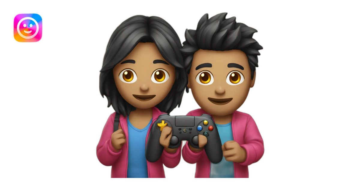 2 gamers emoji | AI Emoji Generator
