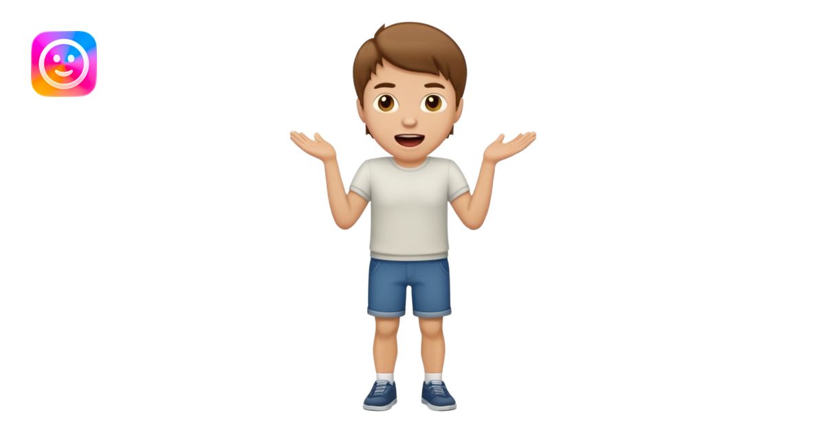 full body white man with mouth open and emoji | AI Emoji Generator