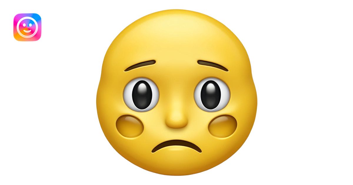 "yellow 3D mewing emoji, sigma sad face, cold phonk style emoji | AI ...