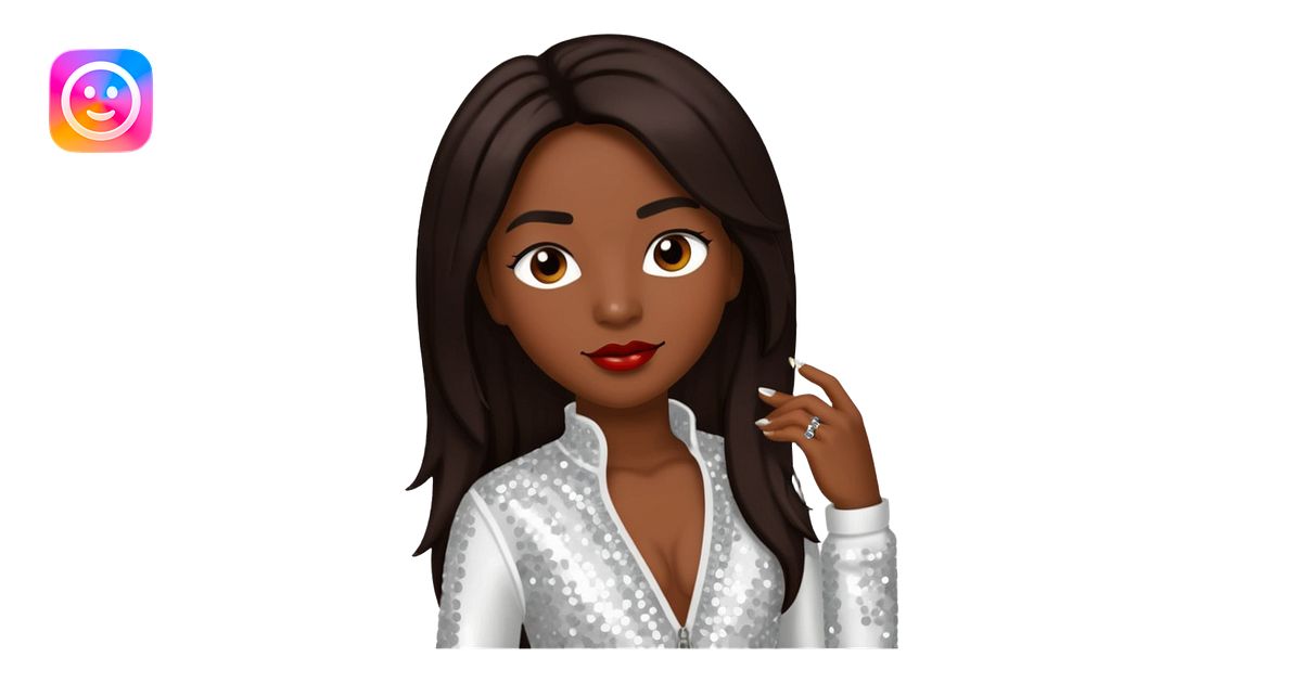 Chilli from TLC with dark skin, long dark brown hair, white sequin ...