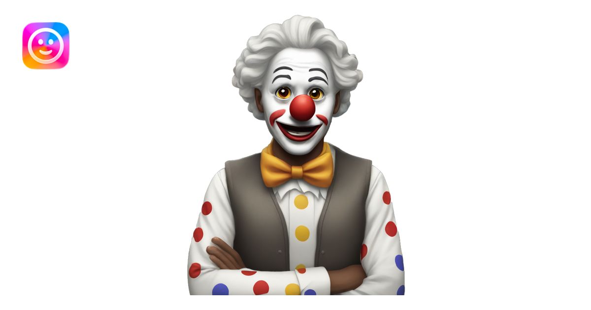 Clown in a dispatch center emoji | AI Emoji Generator