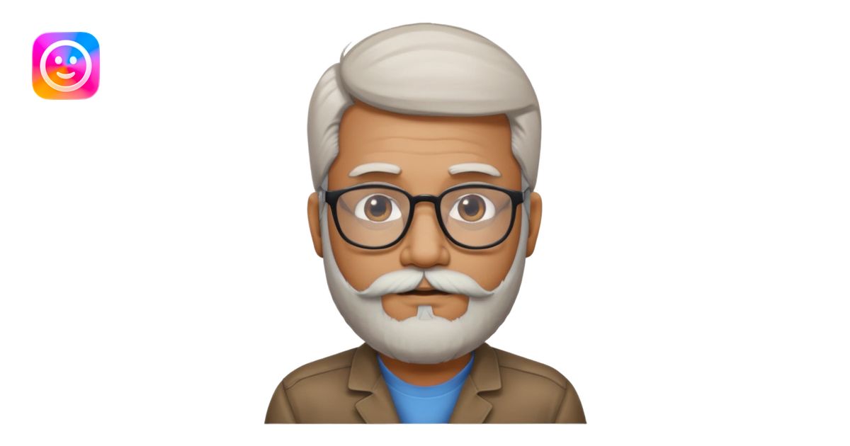 Indian software developer with beards and specs, with few white hairs ...