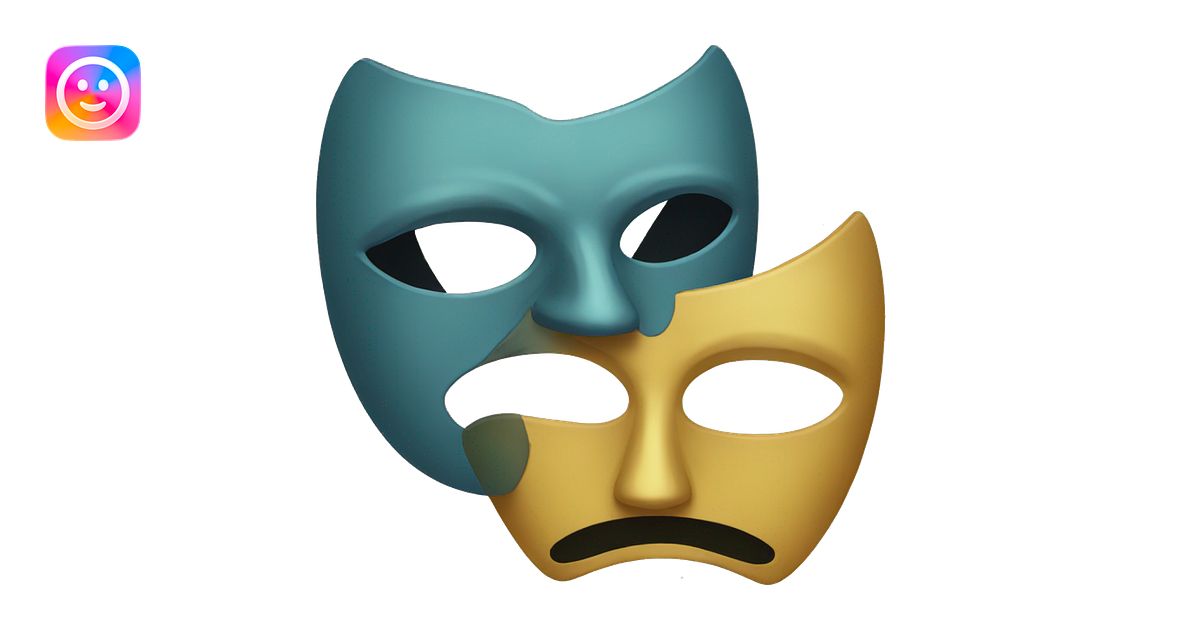 sad and happy masks emoji | AI Emoji Generator