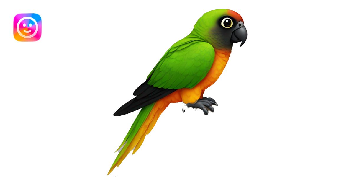 Black-capped conure emoji | AI Emoji Generator