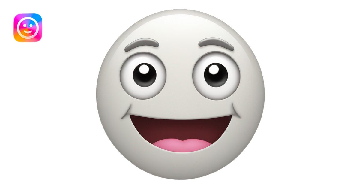 Smiley with raised eyes and puffed lips emoji | AI Emoji Generator