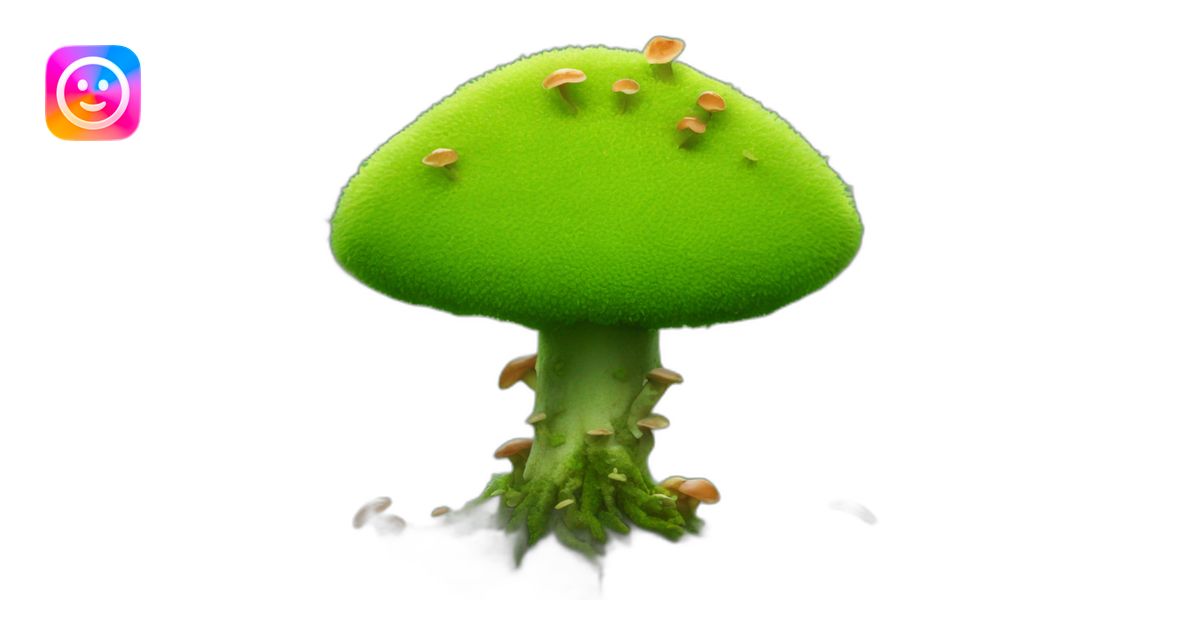 moss with fungi emoji | AI Emoji Generator