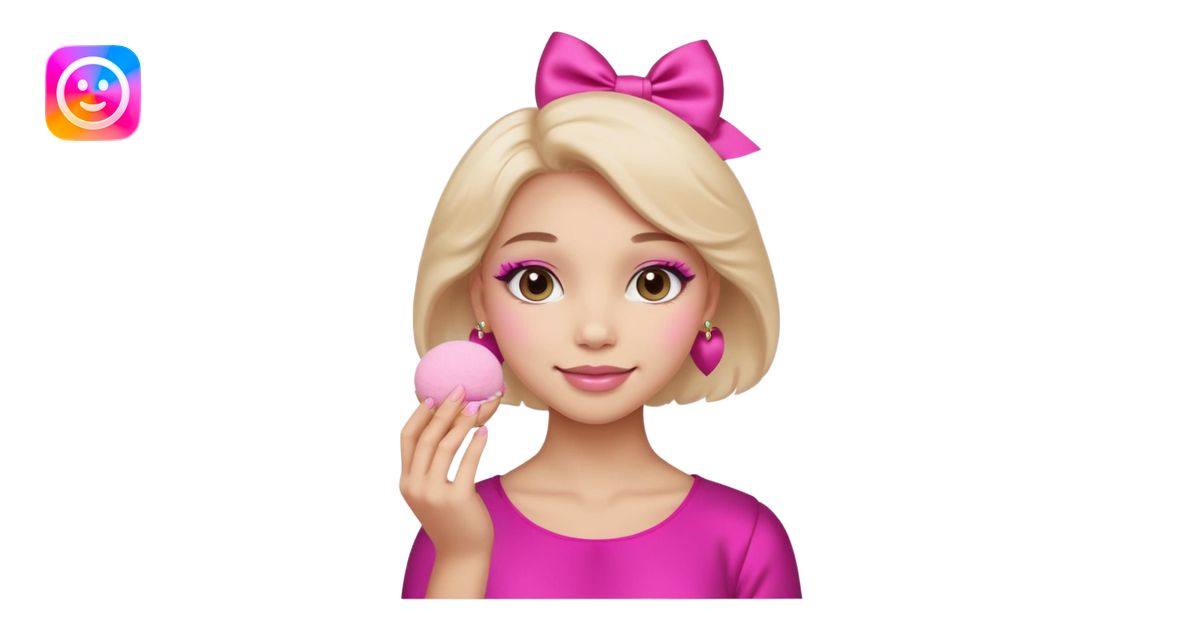 female face, light skin tone, small simple closed smile. One hand ...