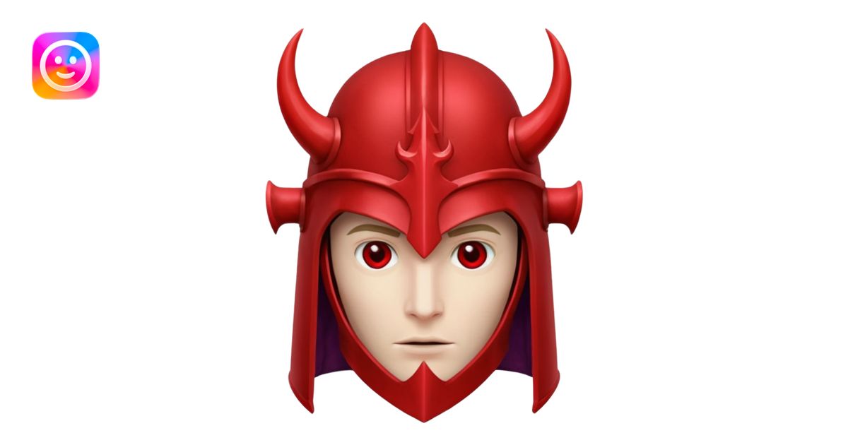 mystic knight with full face helmet and has he has red eldricth powers ...