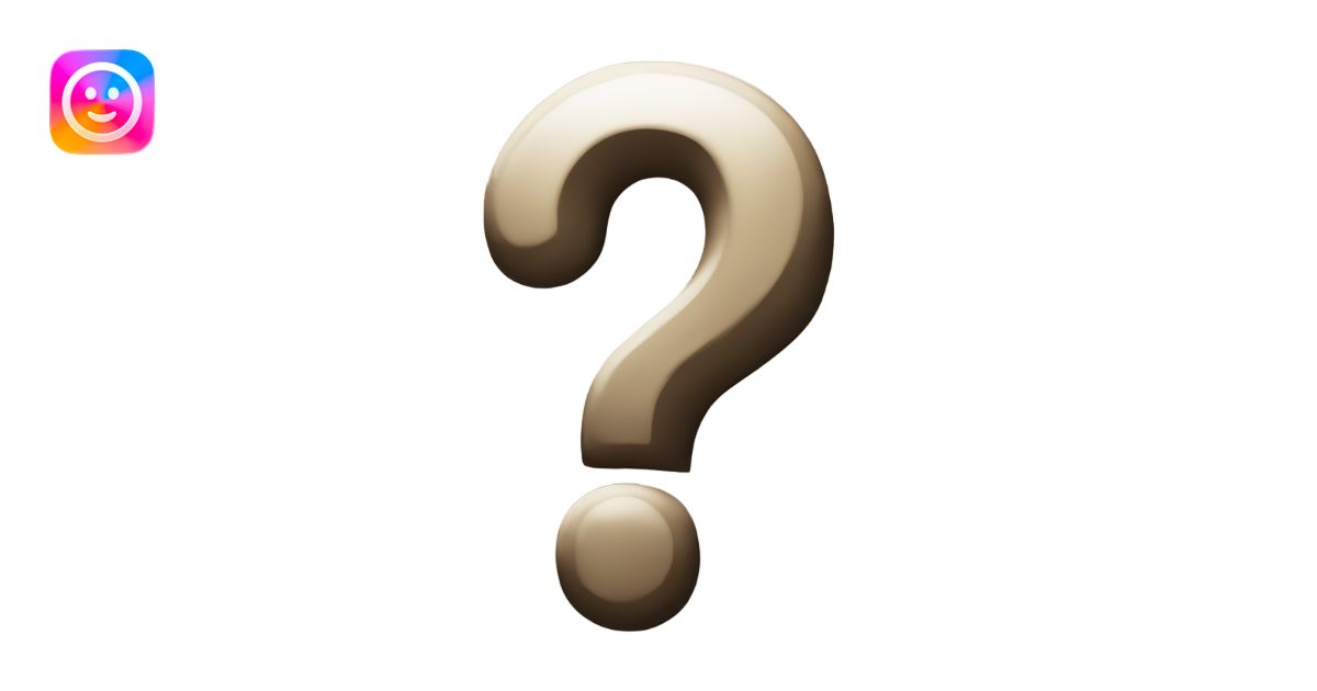 question mark emoji | AI Emoji Generator