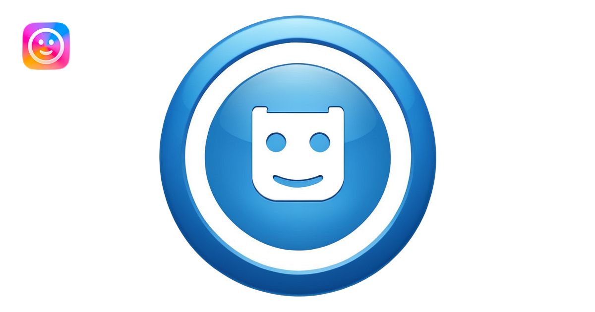 Blue roblox verified button emoji | AI Emoji Generator