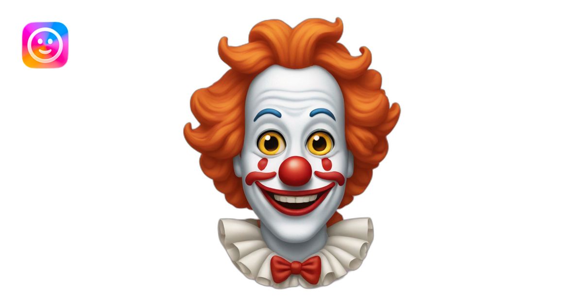 Bozo the clown emoji | AI Emoji Generator
