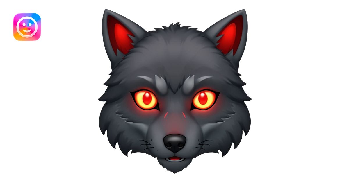 shadow wolf emoji | AI Emoji Generator