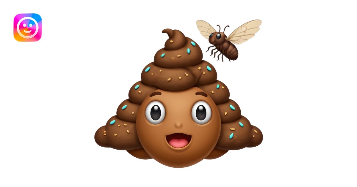 flying poop emoji | AI Emoji Generator