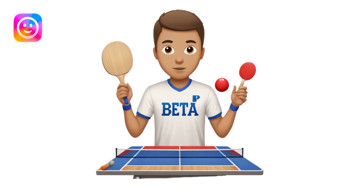 Guy playing ping pong on a 4x8 wooden table no net and only one paddle ...