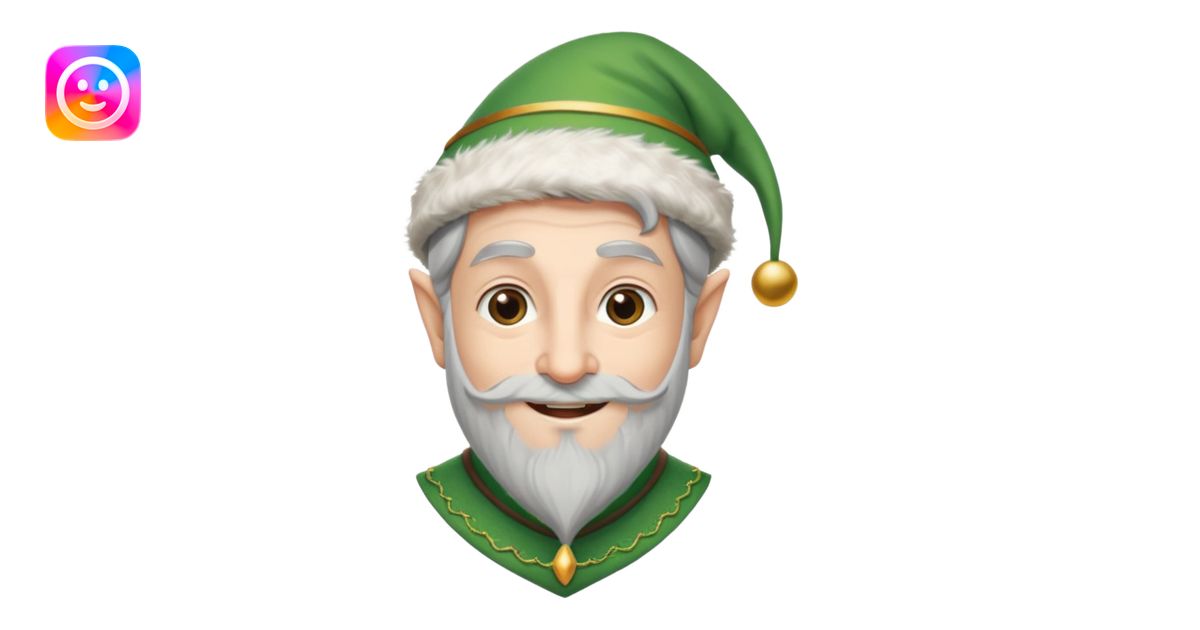 dumbledore smiling and wearing a christmas elf hat emoji | AI Emoji ...