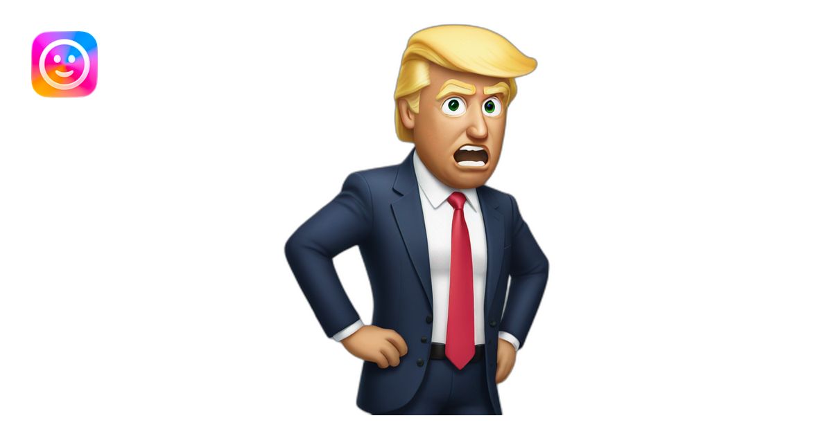 Donald Trump embarrassing emoji | AI Emoji Generator