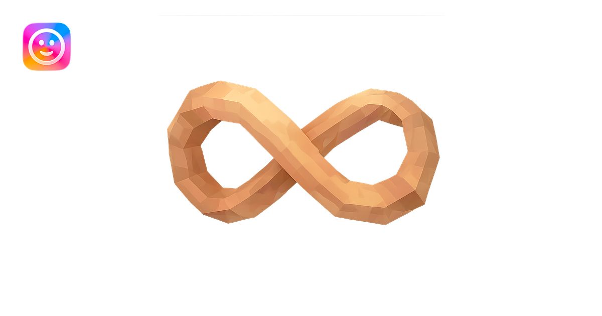 Transform the Mobius strip ribbon into an infinity symbol, maintaining the 3D silky ribbon ...