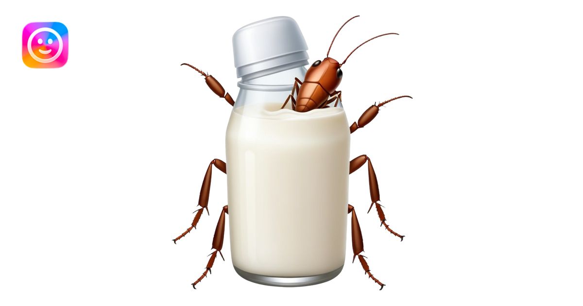 Cockroach milk emoji | AI Emoji Generator